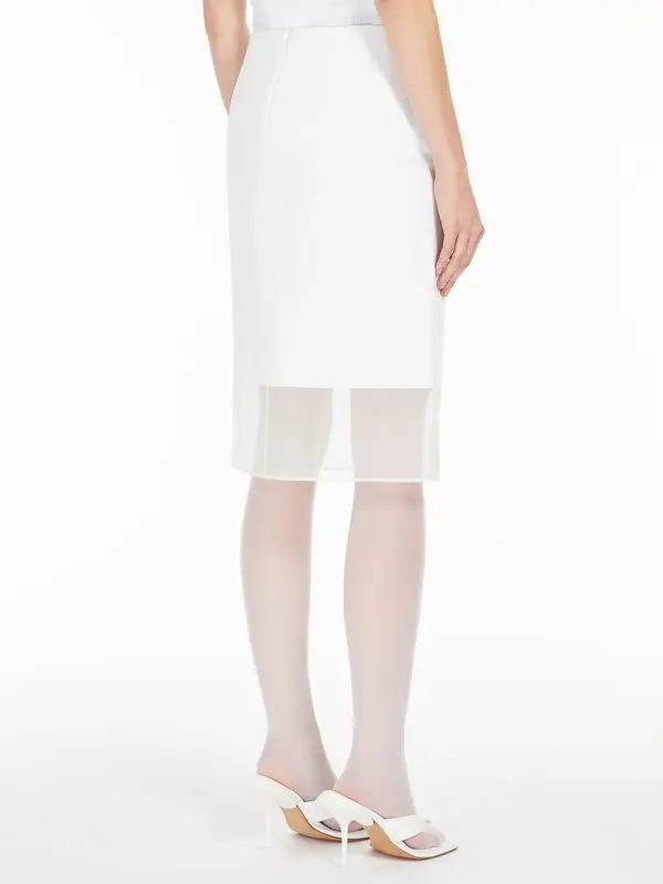 Max Mara Sportmax Zip Detailed Low Waist Skirt
