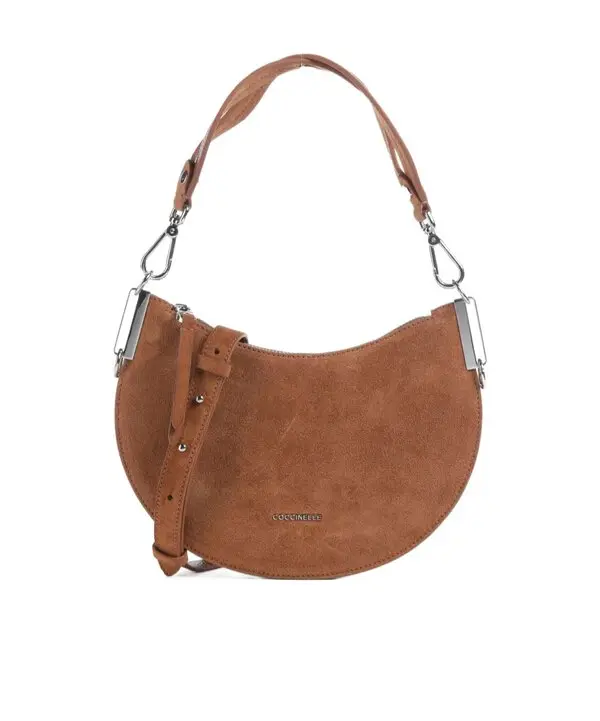 COCCINELLE Sunup Suede Shoulder Bag - Brown