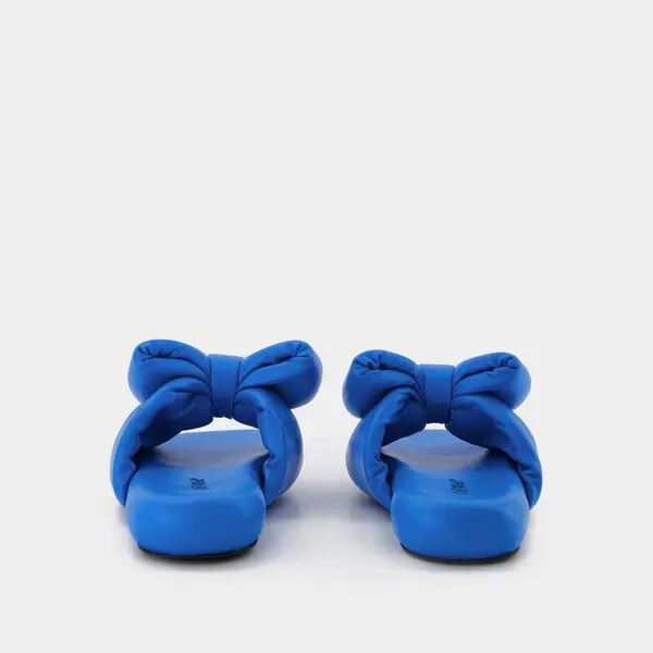 Off-White Bow Detail Slip-on Sandals - Blue