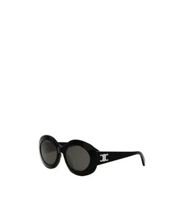 Celine Oval Frame Sunglasses - Black