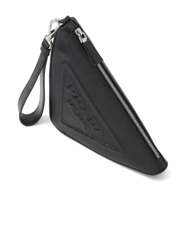 Prada Leather Triangle Pouch