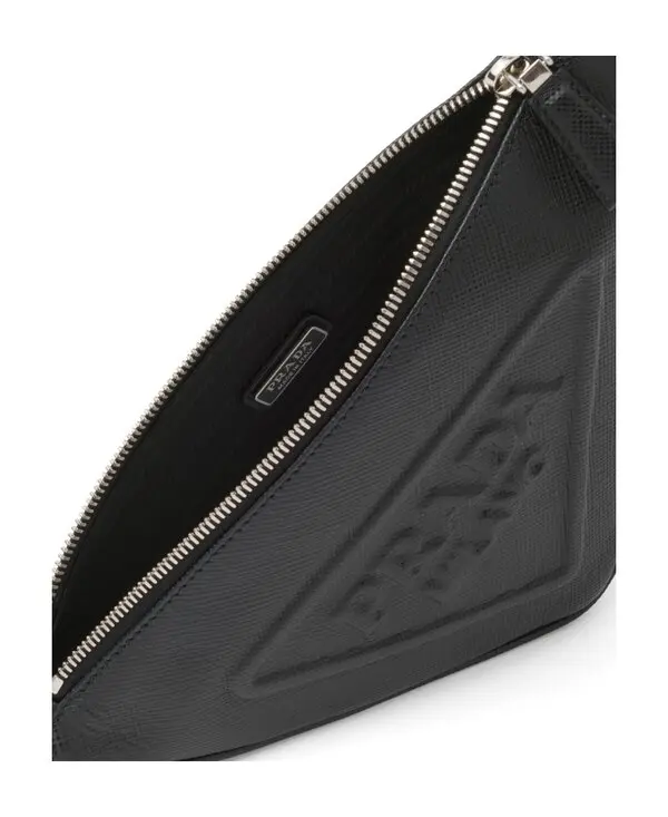 Prada Leather Triangle Pouch