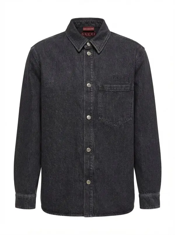 Gucci Long-sleeved Denim Shirt