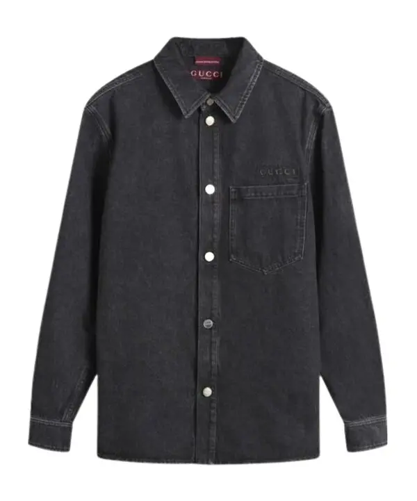Gucci Long-sleeved Denim Shirt