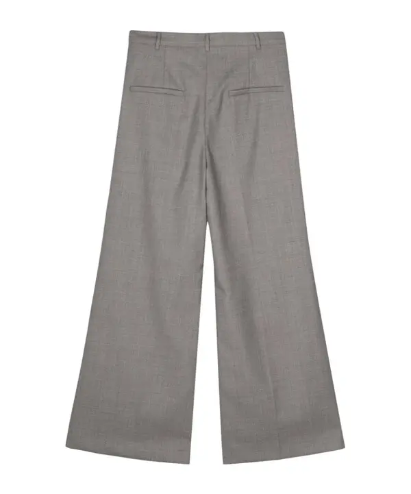 LOW CLASSIC High Waist Wide-leg Trousers - Gray
