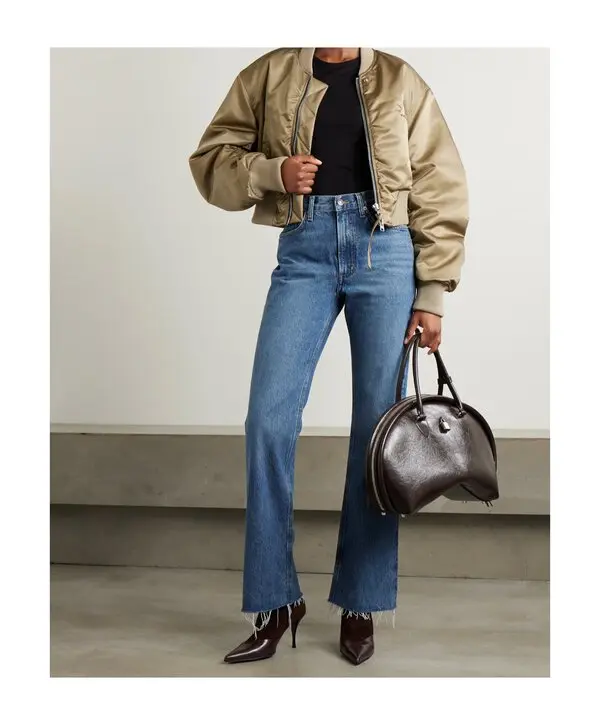 AGOLDE High-waisted Bootcut Denim Trousers