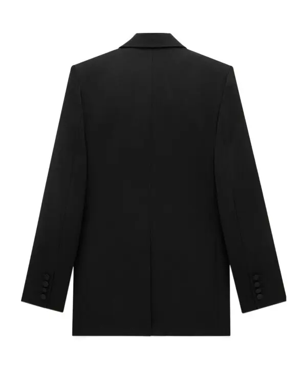 Saint Laurent Double-breasted Tuxedo Jacket - Black