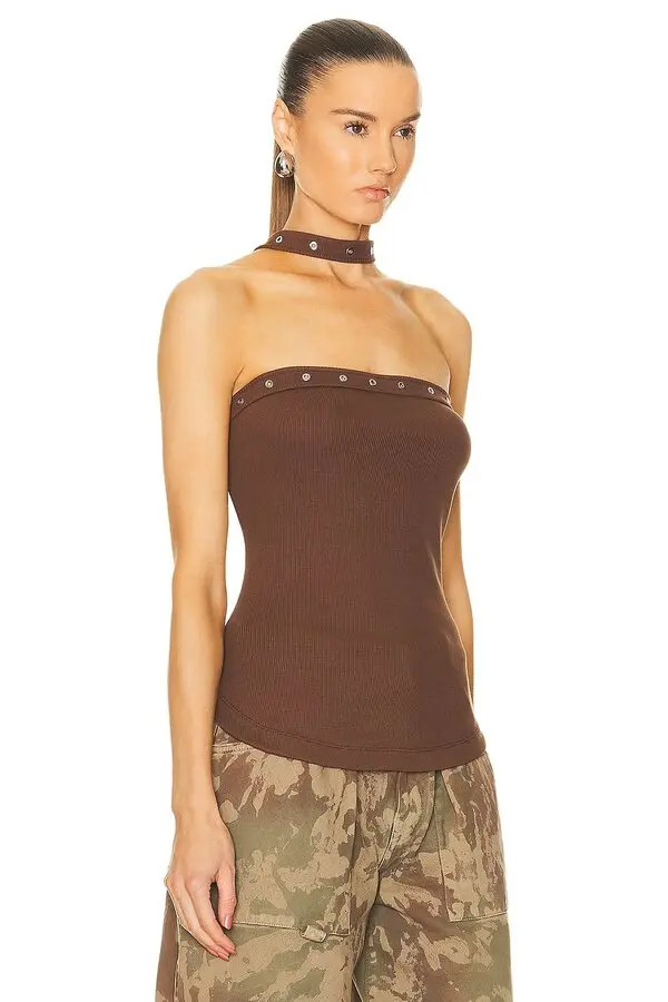 Attico Ribbed Cutout Vest