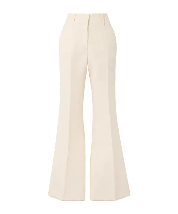 Gabriela Hearst High-waisted Flared Casual Pants