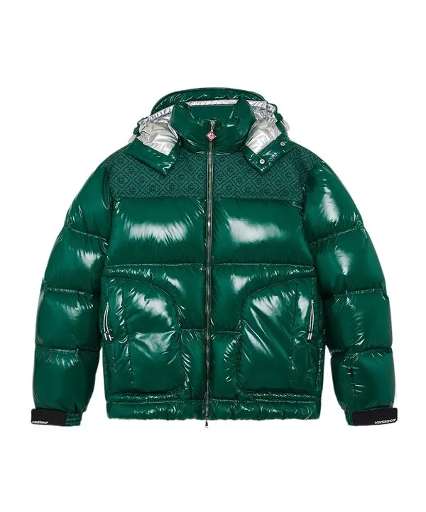 Casablanca Long-sleeved Hooded Padded Jacket - Green