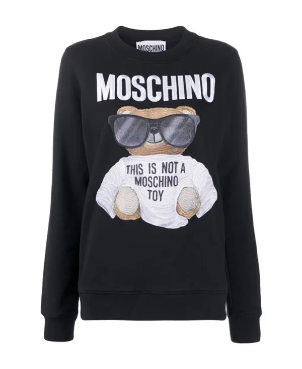 Moschino Printed Logo Sweater - Black