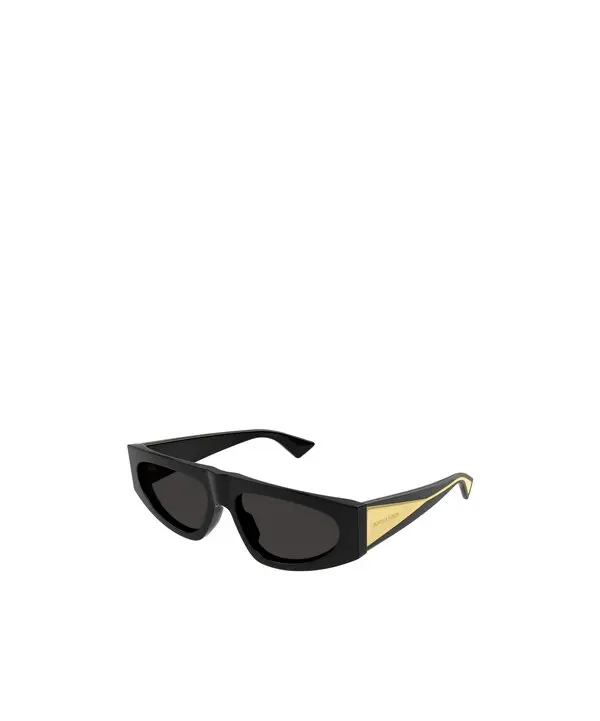 Bottega Veneta Rectangular Frame Sunglasses - Black