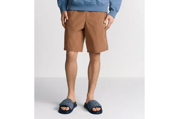 Dior Buckled Waistband Shorts - Brown
