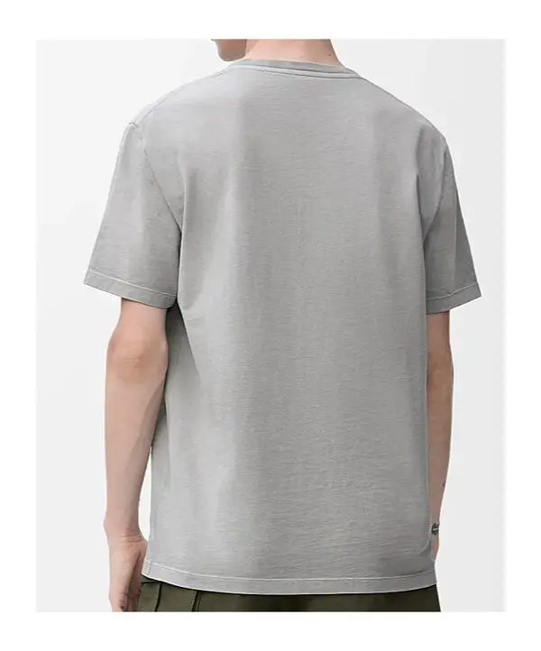 Loewe Anagram-embroidered Crew Neck T-shirt - Light Gray