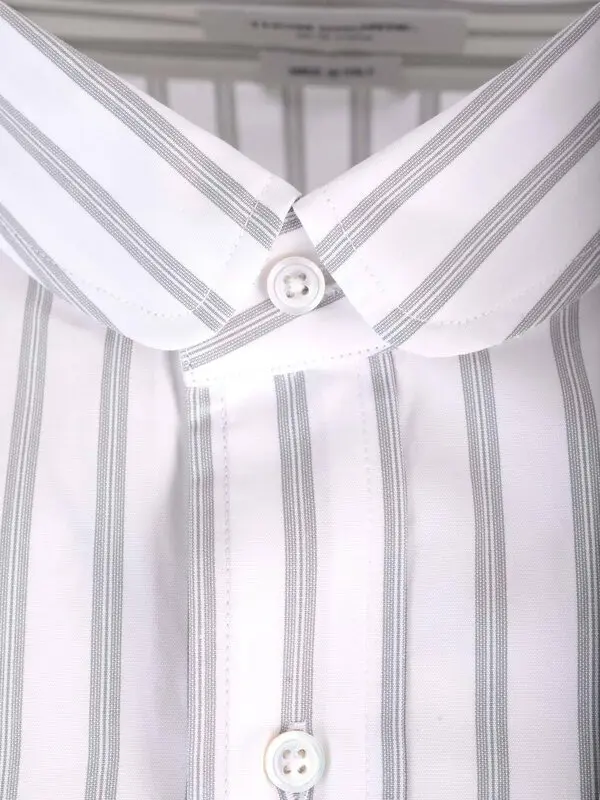 Thom Browne Striped Long-sleeved Buttoned Shirt
