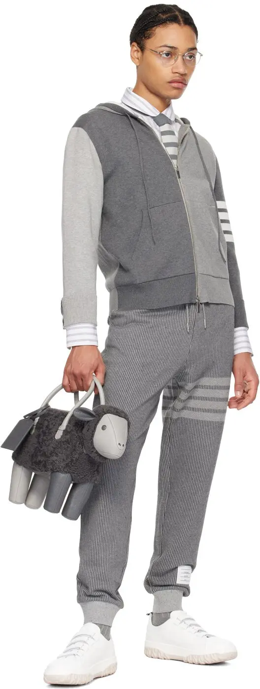 Thom Browne Striped Long-sleeved Buttoned Shirt