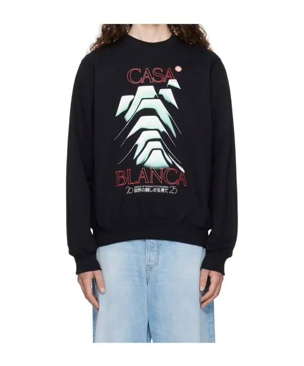 Casablanca Long Sleeve Sweatshirt - Black