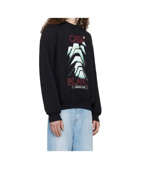 Casablanca Long Sleeve Sweatshirt With Graphic Print