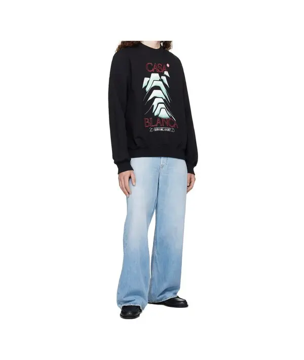 Casablanca Long Sleeve Sweatshirt With Graphic Print