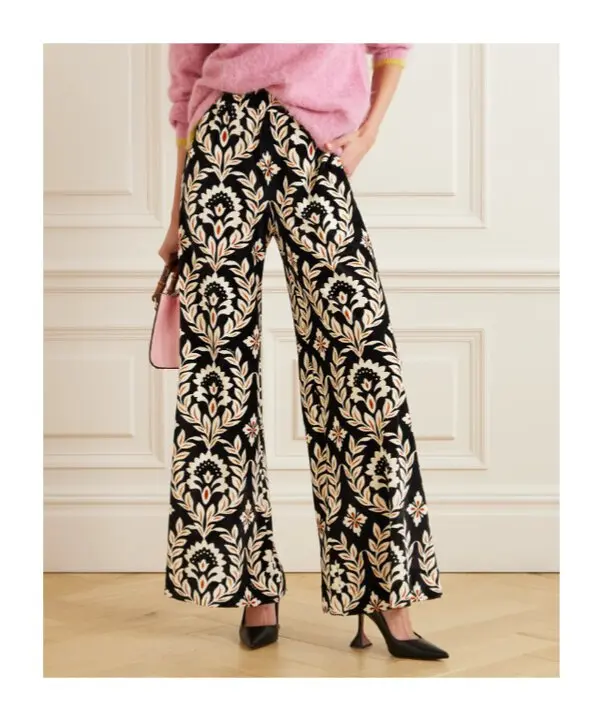 La DoubleJ Graphic-print Palazzo Trousers