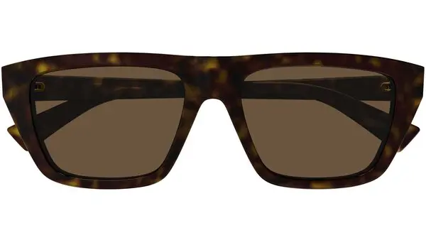 Bottega Veneta Rectangle Frame Sunglasses - Brown