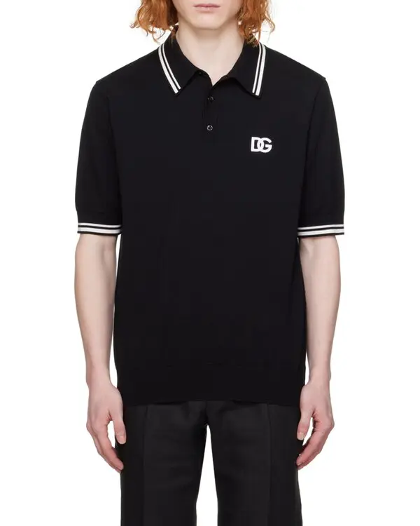 Dolce & Gabbana Dolce Gabbana Dg Logo Embroidered Polo Shirt
