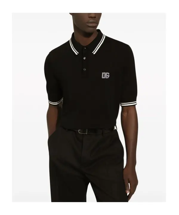 Dolce & Gabbana Dolce Gabbana Dg Logo Embroidered Polo Shirt