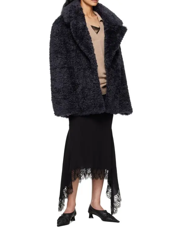 Stella McCartney Belted Plush Teddy Jacket