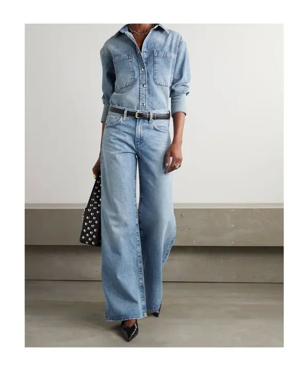 AGOLDE Wide-leg Denim Trousers