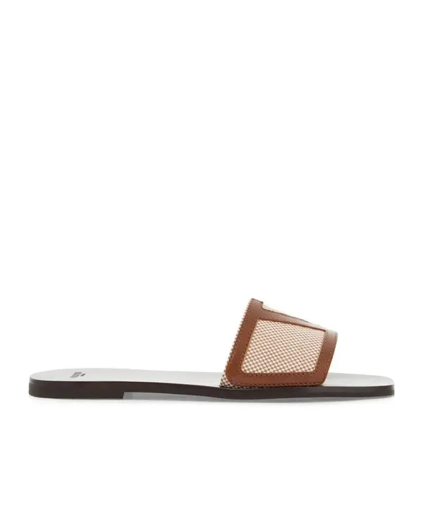 Valentino Garavani Vlogo Patch Square Toe Slippers - Black