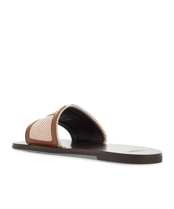 Valentino Garavani Vlogo Patch Square Toe Slippers