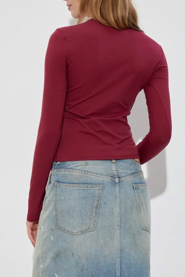 MISBHV Long Sleeve Bow Detail Blouse