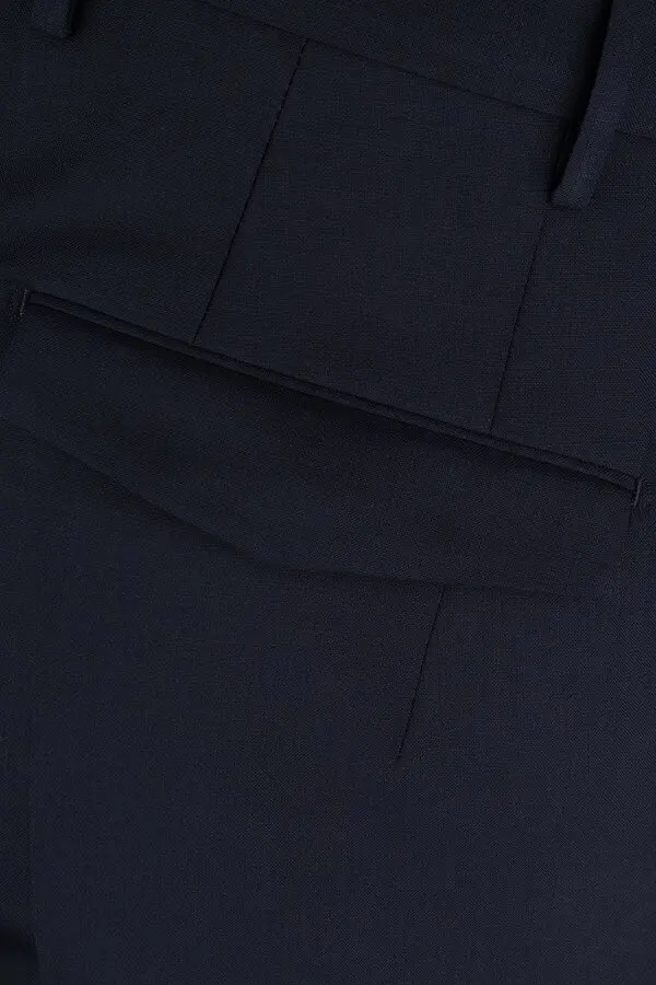 PT TORINO Slim Fit Tailored Trousers - Black