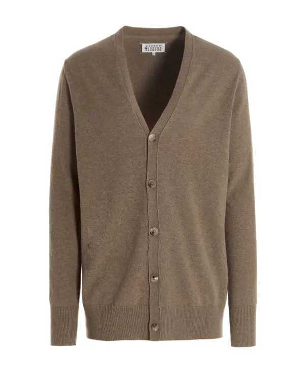 MAISON MARGIELA V-neck Cardigan - Brown