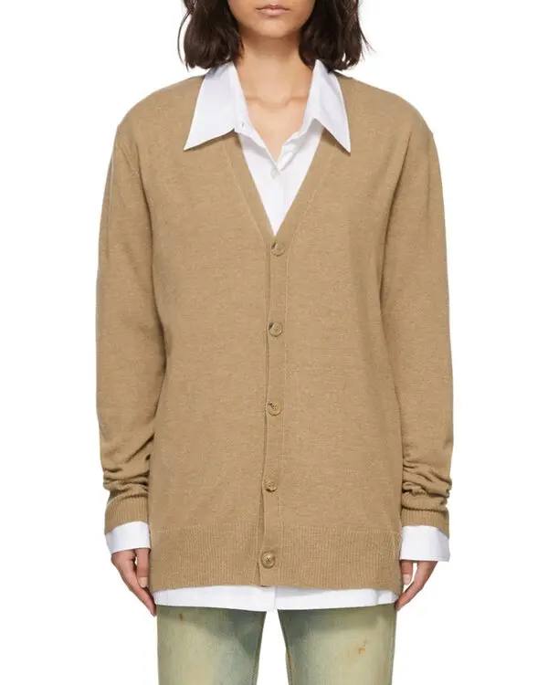 MAISON MARGIELA V-neck Cardigan - Brown
