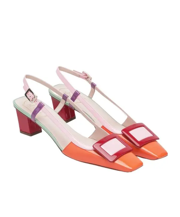 ROGER VIVIER Belle Vivier Slingback Pumps - Multicolor