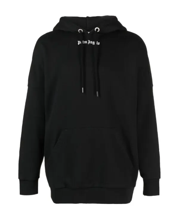 Palm Angels Logo Printed Drawstring Hoodie