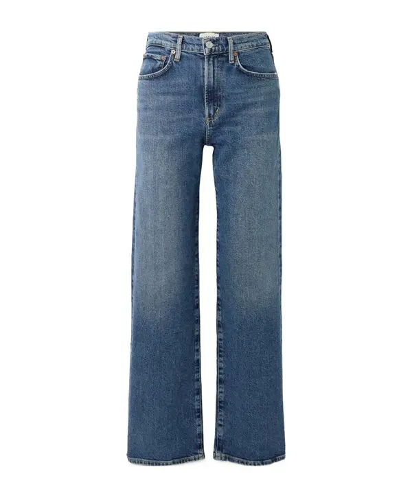 AGOLDE Harper Mid-rise Straight-leg Jeans - Mid Denim