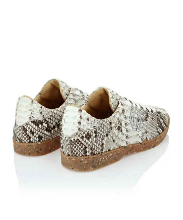 Philipp Plein Round Toe Lace Up Sneakers - Multicolor