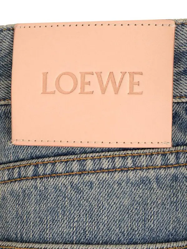 Loewe Logo Patch Wide Leg Jeans