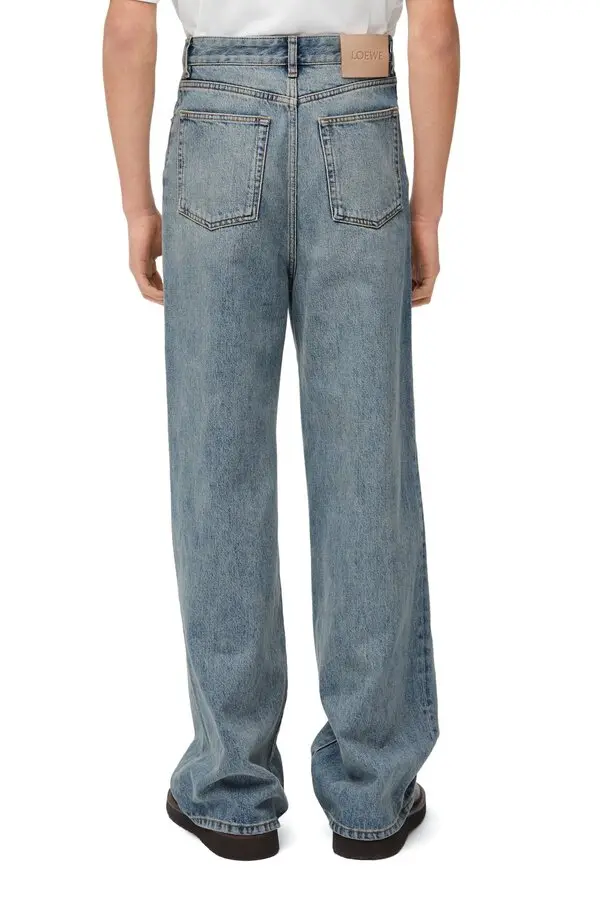 Loewe Logo Patch Wide Leg Jeans