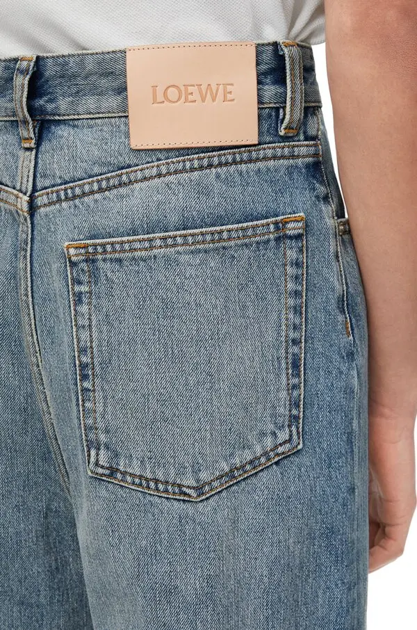 Loewe Logo Patch Wide Leg Jeans