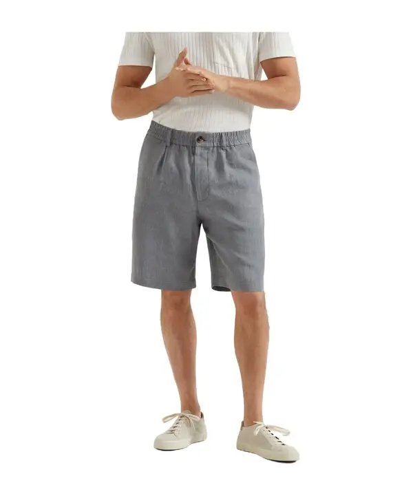 Brunello Cucinelli Linen Pleated Shorts