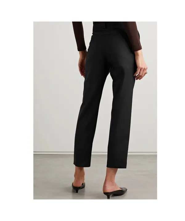NILI LOTAN Tel Aviv Wool-blend Twill Straight-leg Pants