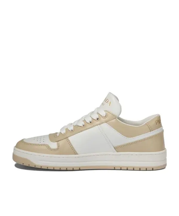 Prada Downtown Lace-up Sneakers - Nude