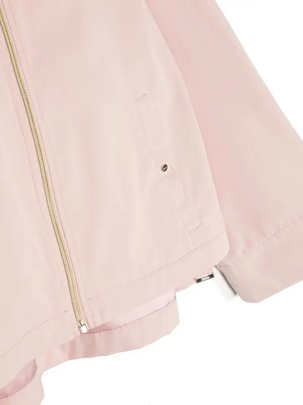 Herno Logo Plaque Zip-up Raincoat
