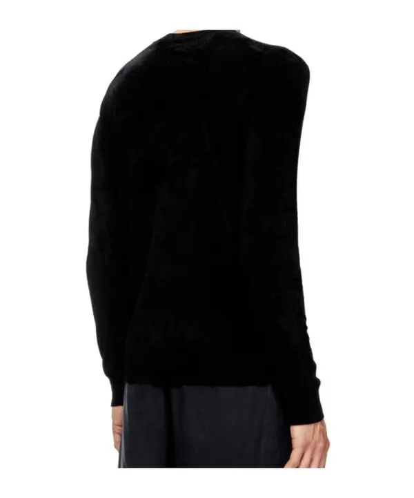 DIESEL® K-cevro Round Neck Sweater With Oval D Logo Plaque