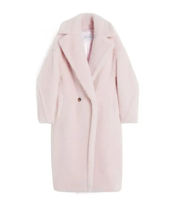 Max Mara Tedgirl Long Coat - Pink