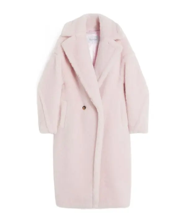 Max Mara Tedgirl Button-up Long Coat - Pink