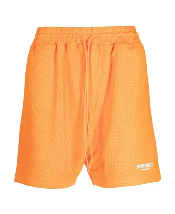 REPRESENT Mesh Shorts With Logo Detail